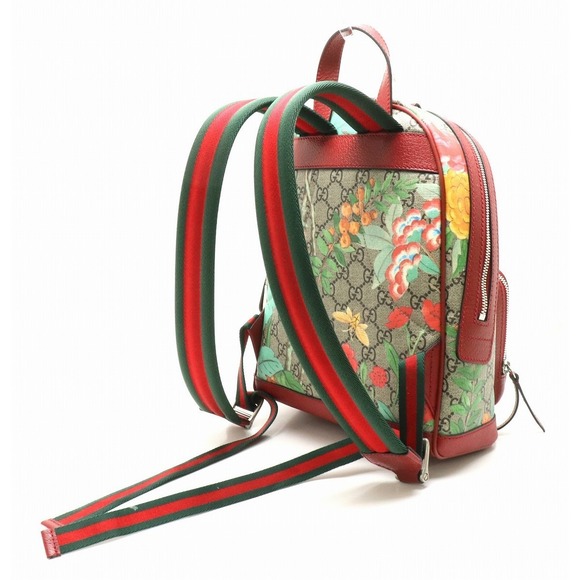 Gucci | Bags | Gucci Tian Leather Khaki Multicolor Tan Supreme Gg ...